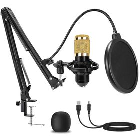BM800 USB Condenser Microphone Computer Mic Kit Professional Studio ...