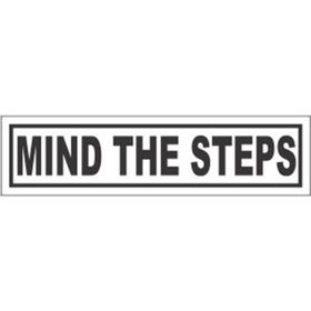 Mind The Steps Sign 50 x 195mm | Shop Today. Get it Tomorrow ...