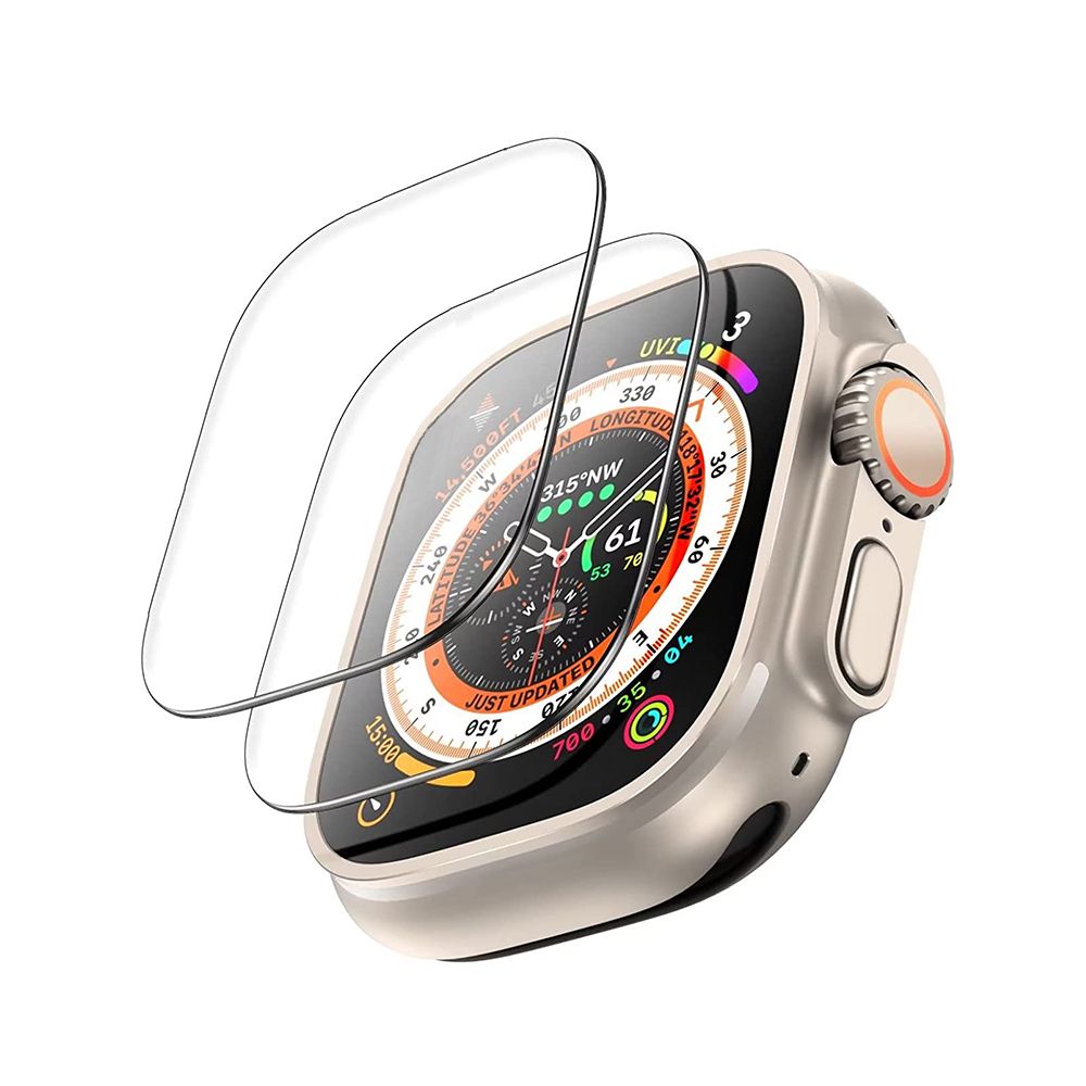 2 Pack-Forza Tempered Glass Screen Protector for Apple Watch Ultra 1/2 ...