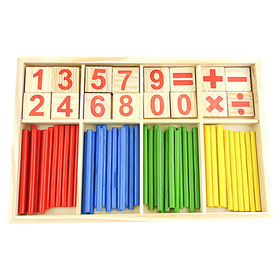 Educational Wooden Number Counting Sticks Math Game Toys | Shop Today ...