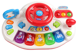 Electronic Keyboard Piano Music Driver Steering Wheel Toy | Shop Today ...
