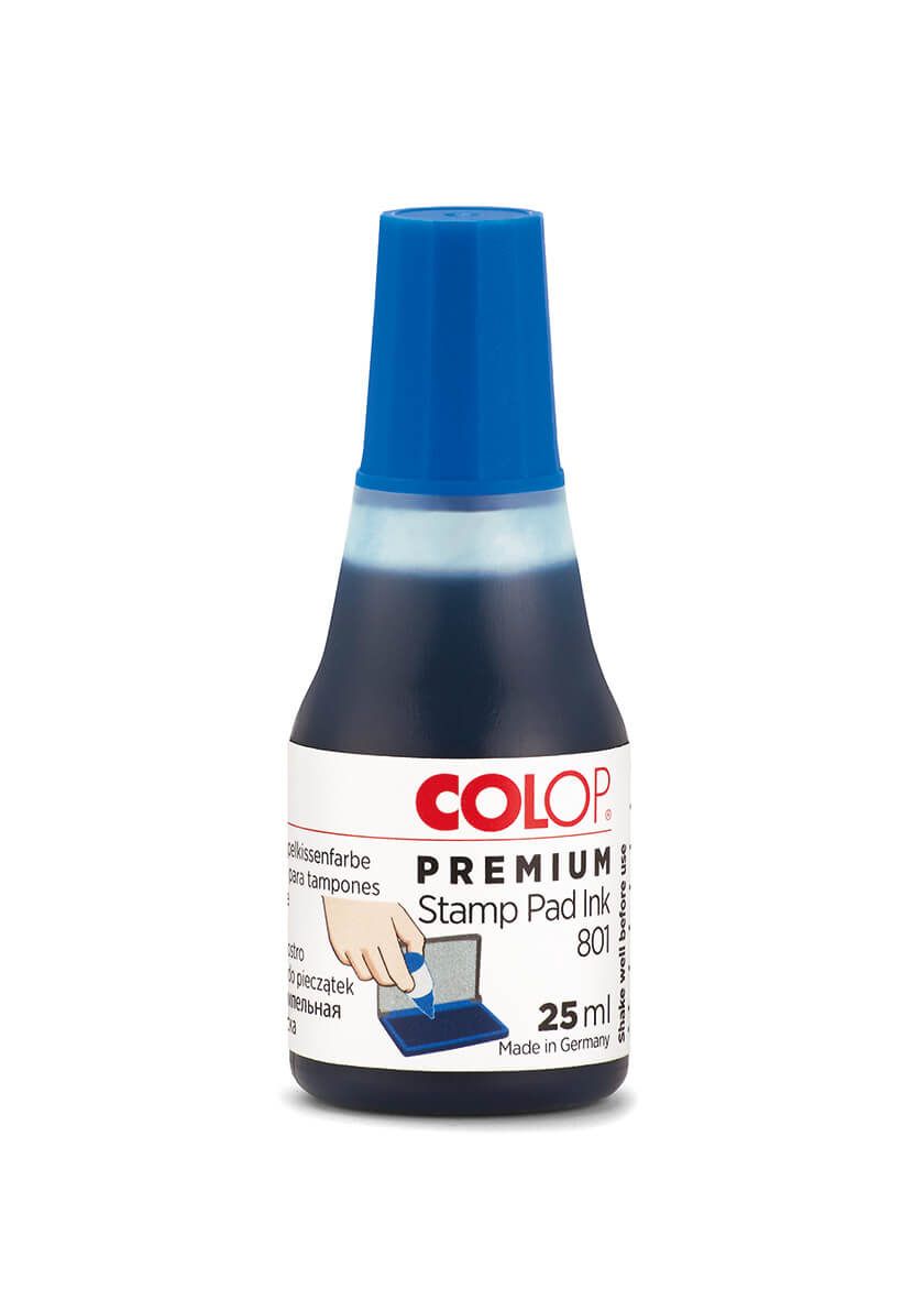 COLOP PREMIUM STAMP PAD INK 801 BLUE 25ml | Shop Today. Get it Tomorrow ...