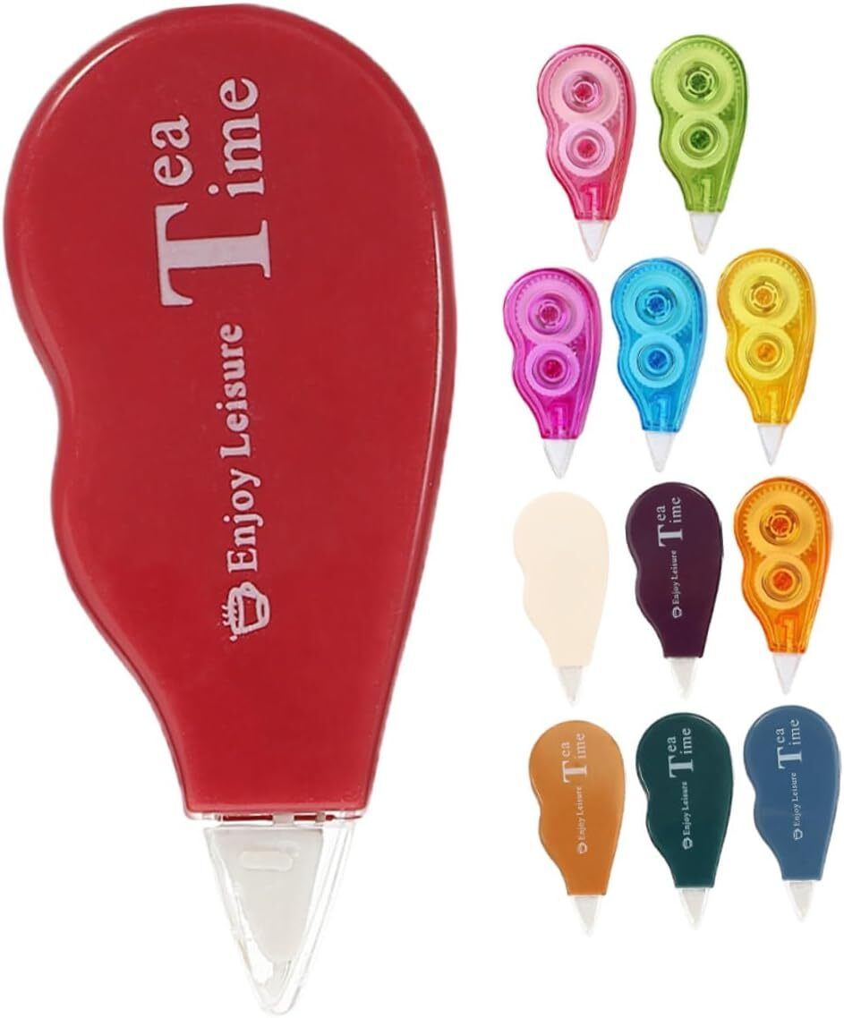 12pcs Correction Tape Set for Students with Vintage Rainbow Colors ...