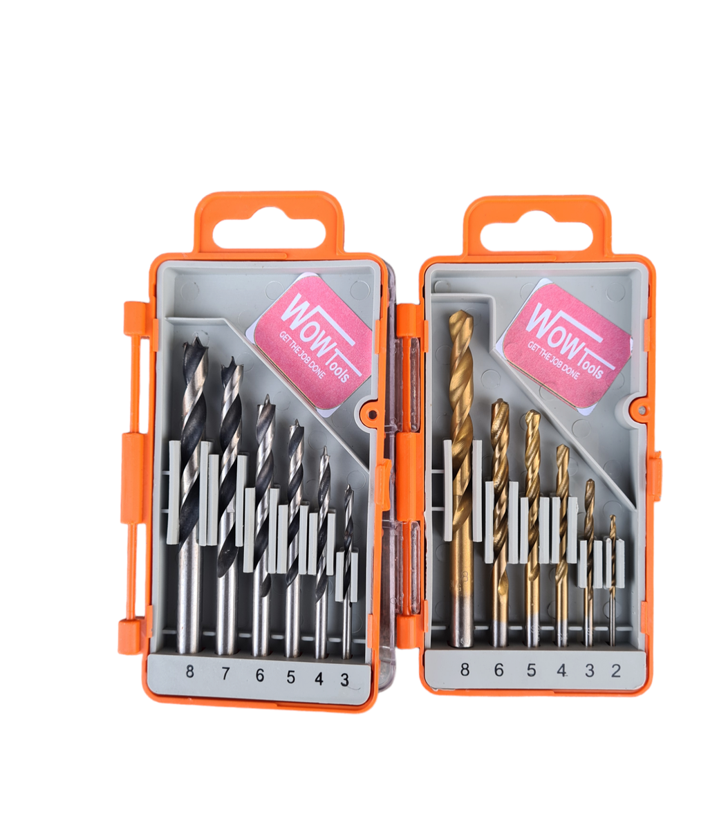 Wow Tools Drill Bit Combo 2 Pack ( HSS & Wood Drill Bit Set) | Shop ...