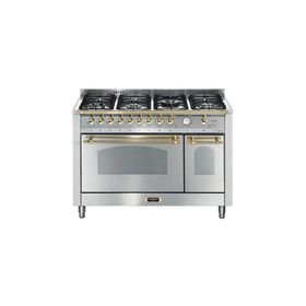Lofra Electric Oven with 7 Burner Gas Top - 120cm (Silver/Gold) | Shop ...