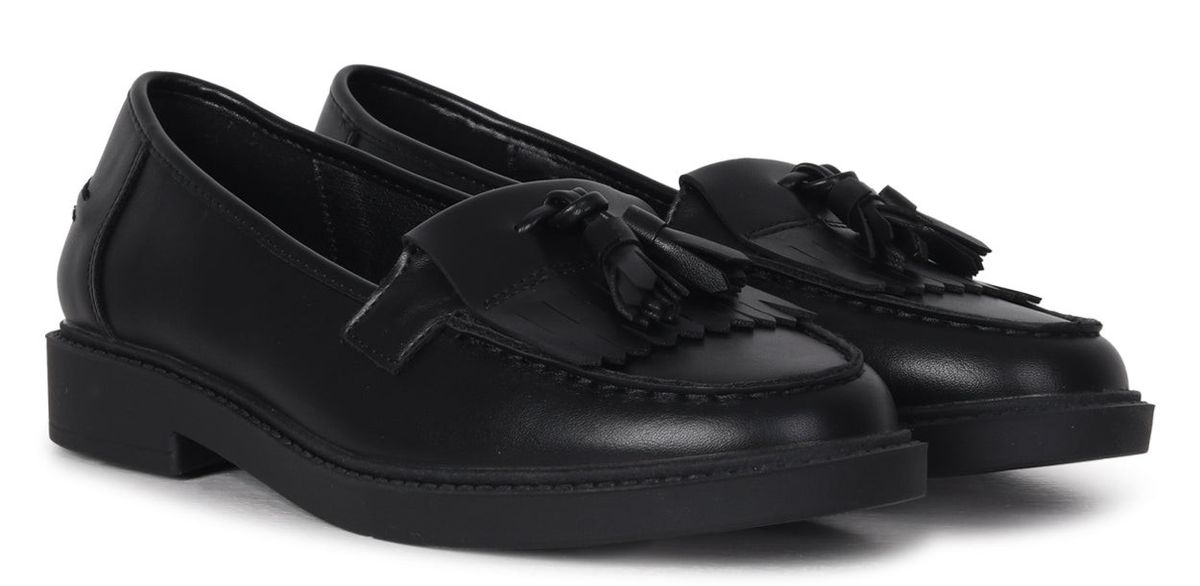 Linzi Ladies - KAMILLE Soft Faux Leather Loafers - Black | Shop Today ...