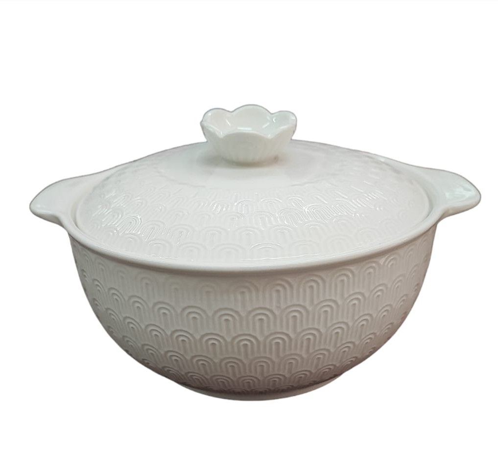 Casserole With Lid Hammered Porcelain Pot - 21.5 x 10cm | Shop Today ...