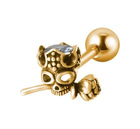 Skull Rose Skeleton Piercing Jewellery Ballback | Shop Today. Get it ...