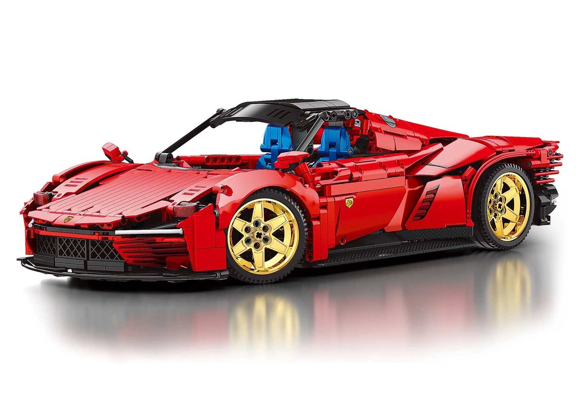 Reobrix 1/10 Ferrari Daytona SP3 Car Building Blocks 1958 Pieces - 49cm ...