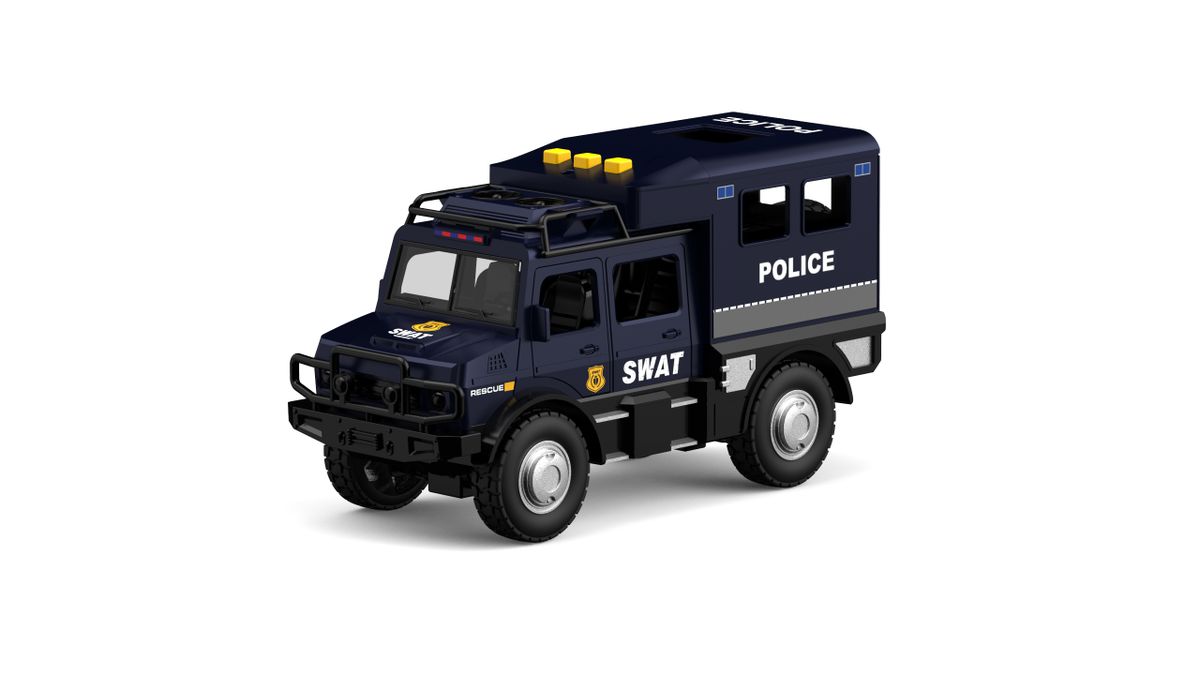 Toys of BOLDCUBE - SWAT Police Recreational Vehicle (RV) - Dark Blue ...