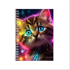 KITTEN NEON 3 A5 Notebook Gift Idea Notepad 228 | Shop Today. Get it ...