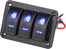 3 Gang Switch Panel with 5 pin - Blue LED | Shop Today. Get it Tomorrow ...