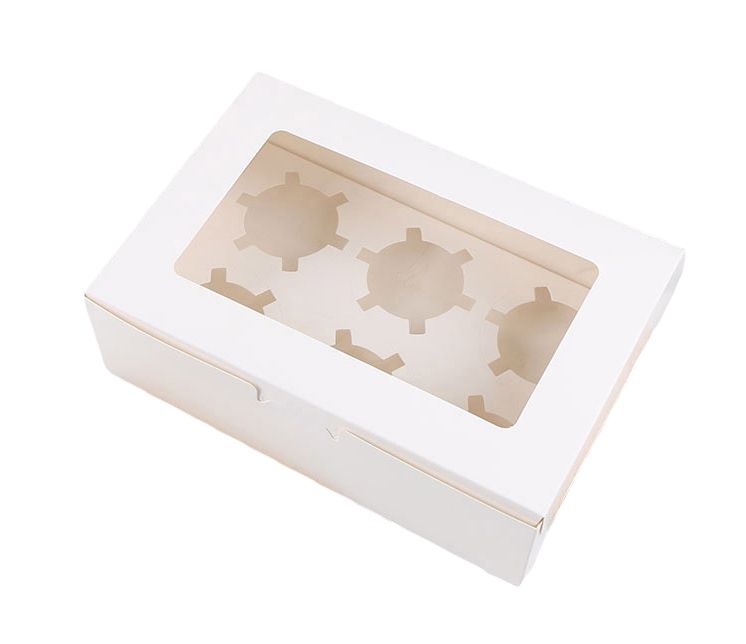 Cupcake Box with Window - Holds 6 Cupcakes (Set of 5 Boxes) | Shop ...