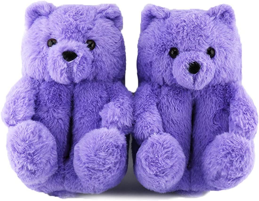 Teddy Bear Women's Winter Plush Slippers | Shop Today. Get it Tomorrow ...