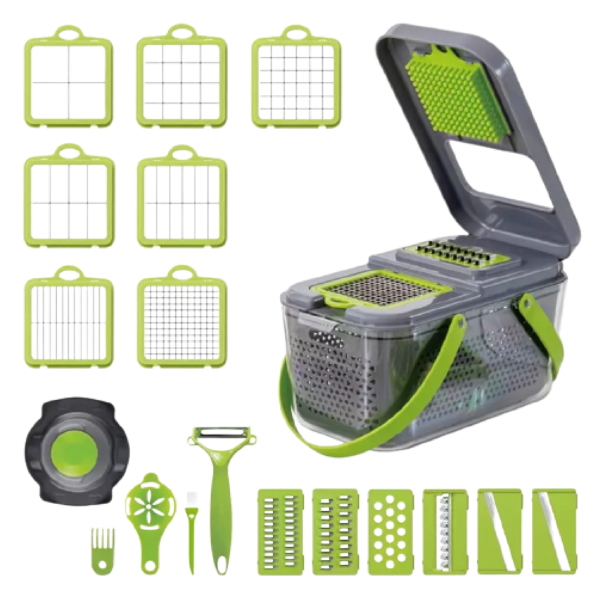 Multifunctional Vegetable cutter 22-piece set | Shop Today. Get it ...