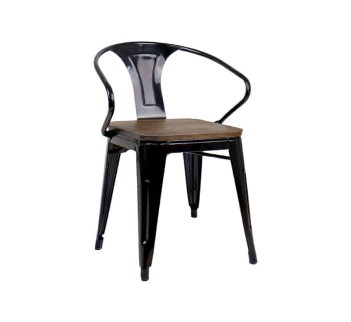 Replica Tolix Arm Chair With Wooden Seat | Shop Today. Get it Tomorrow ...