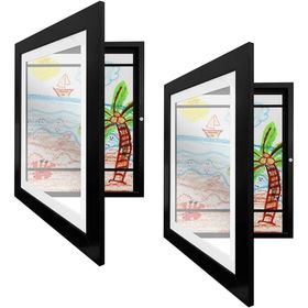 2 Pack Picture Frame Kids Artwork Frame for Storage Children's Drawings ...