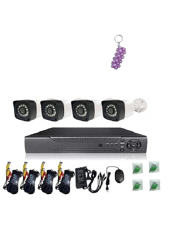 HD Outdoor Surveillance System Kit With 4 CCTV Cameras Kit And A ...