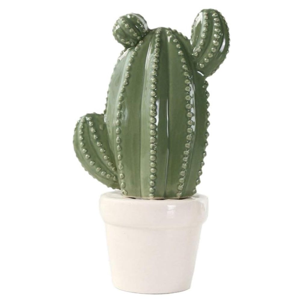 Decor Ceramic Potted Triple Bubble Succulent Cactus Ornament (22cm ...