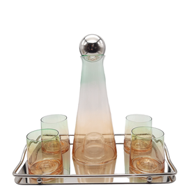 Tall Glass Pitcher Set with Metal Cork Lid | Shop Today. Get it ...