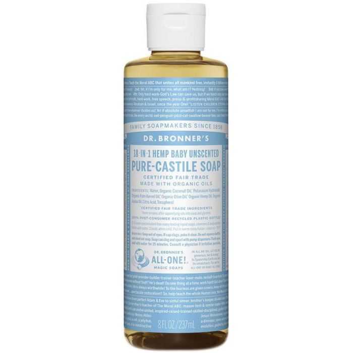 Dr Bronner Baby-Unscented Pure-Castile Liquid Soap 237ml | Shop Today ...