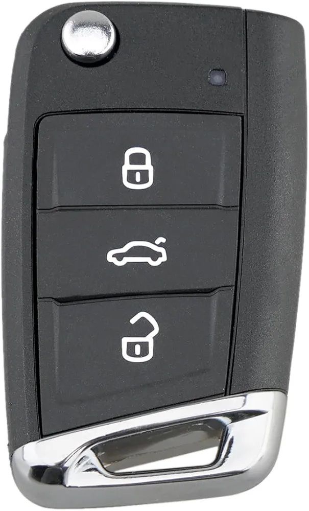 3 Button Key Shell No Blade Suitable for VW Golf Polo Tiguan Bora Skoda ...