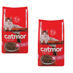 Catmor Cat Food Salmon Flavour Adult 1+ Years (2 x 1.75kg) | Shop Today ...