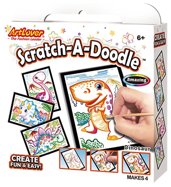 Art Lover Scratch a Doodle Amazing Dinosaur | Shop Today. Get it Tomorrow! | takealot.com