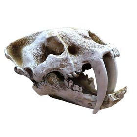Pet Reptile Fish Tank Aquarium & Terrarium Resin Saber-Toothed Tiger ...