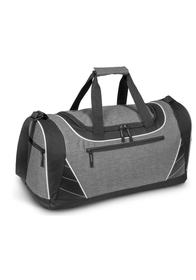 Always Summer Slade Grey Sports Weekender Bag with Leather Look trim ...