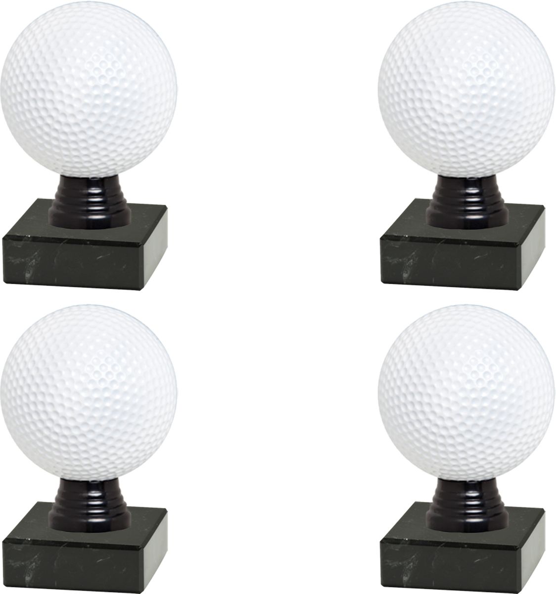 Golf Ball Figurine Trophy with Marble Base - Kit of 4 | Shop Today. Get ...