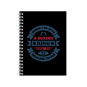 When I Go Into A Boxing Ring Notebook Boxer Gift Idea A5 Notepad 156 ...