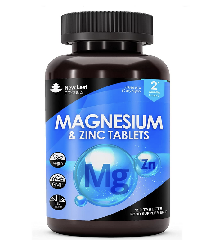 Magnesium & Zinc High Absorbency Tablets 120- Bone, Muscle & Immune ...