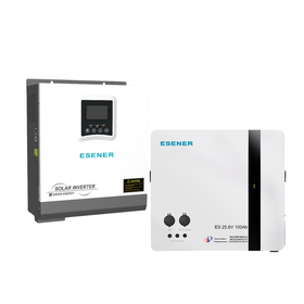 3kW Esener Hybrid Inverter & 2.56kWh Esener Lithium Ion Battery (100Ah ...