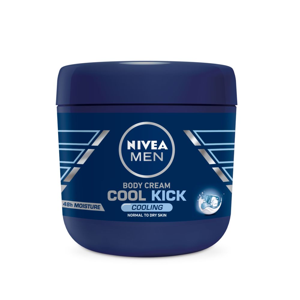 NIVEA MEN Cool Kick Body Cream with Instant Cooling Complex, 400ml ...