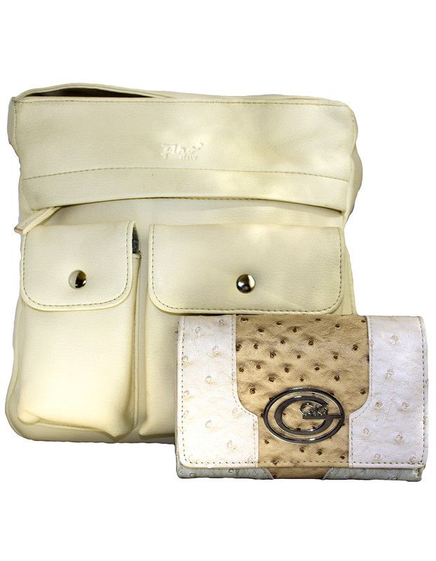 Fino SK-6013+3718-093 Classic Faux Leather Shoulder Bag & Purse Set ...