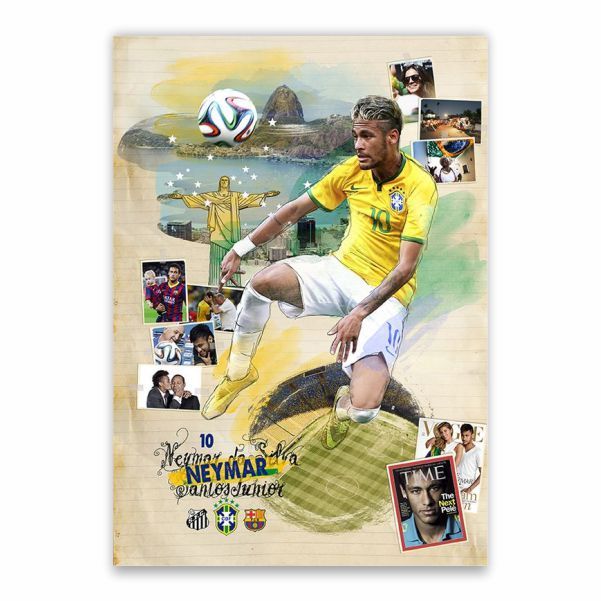 Neymar Brazil Collage Poster - A1 | Shop Today. Get it Tomorrow ...