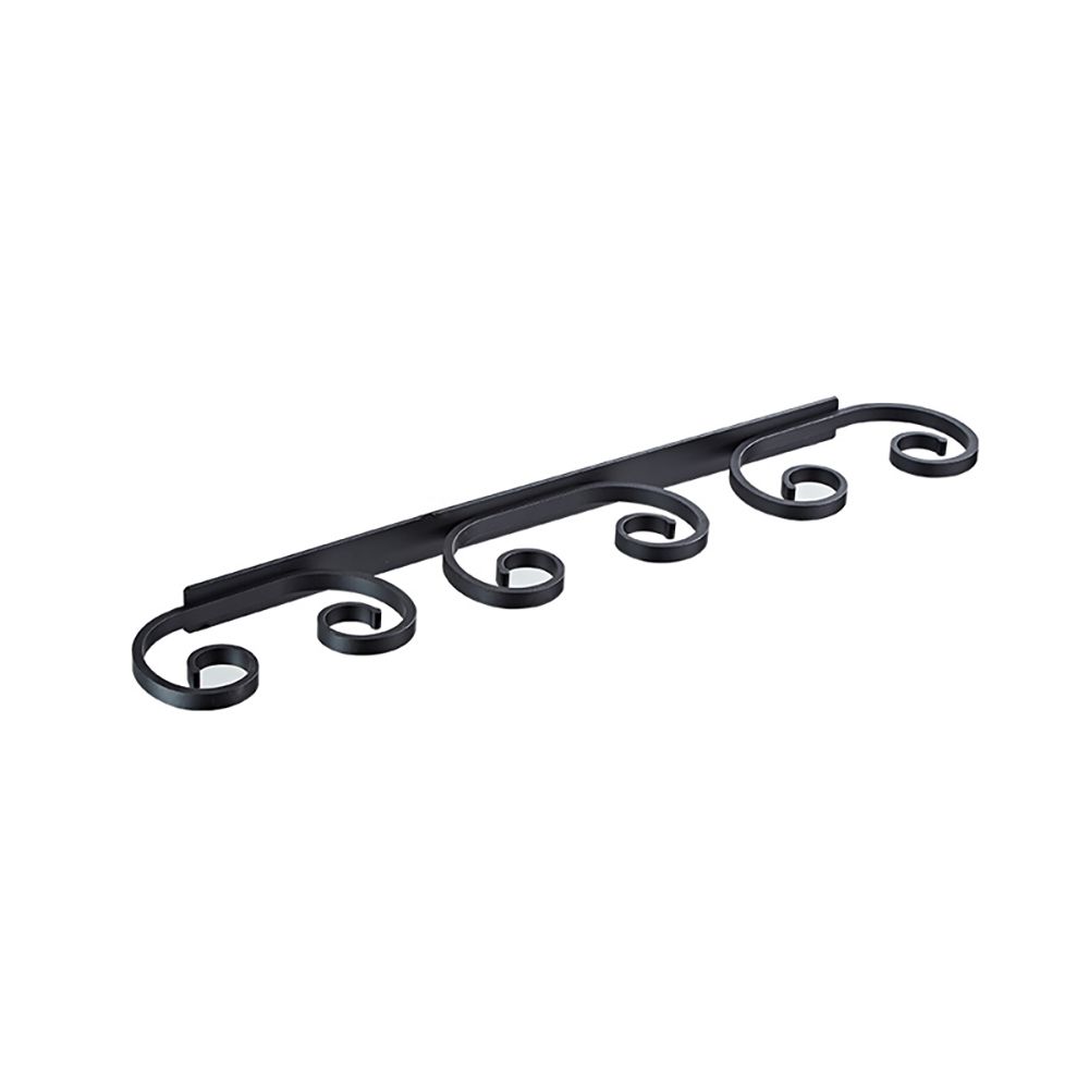 6 Hooks Wine Glass Holder Wine Glass Rack For Bar Kitchen Black Shop
