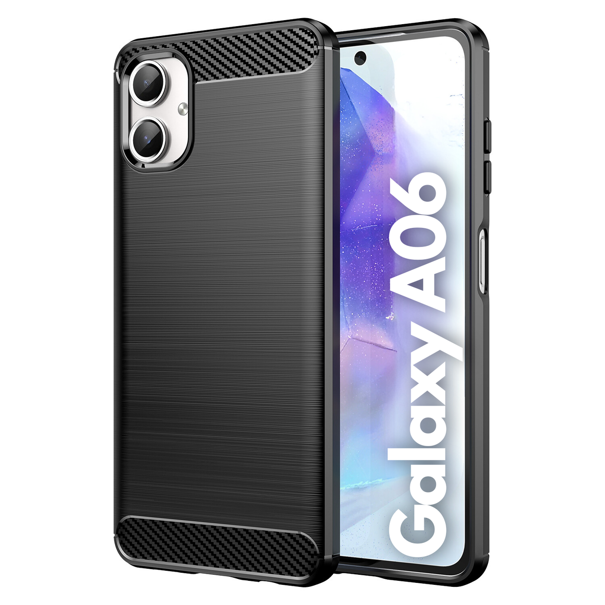 CellTime Carbon Fiber Design Case for Galaxy A06 Shockproof Cover ...