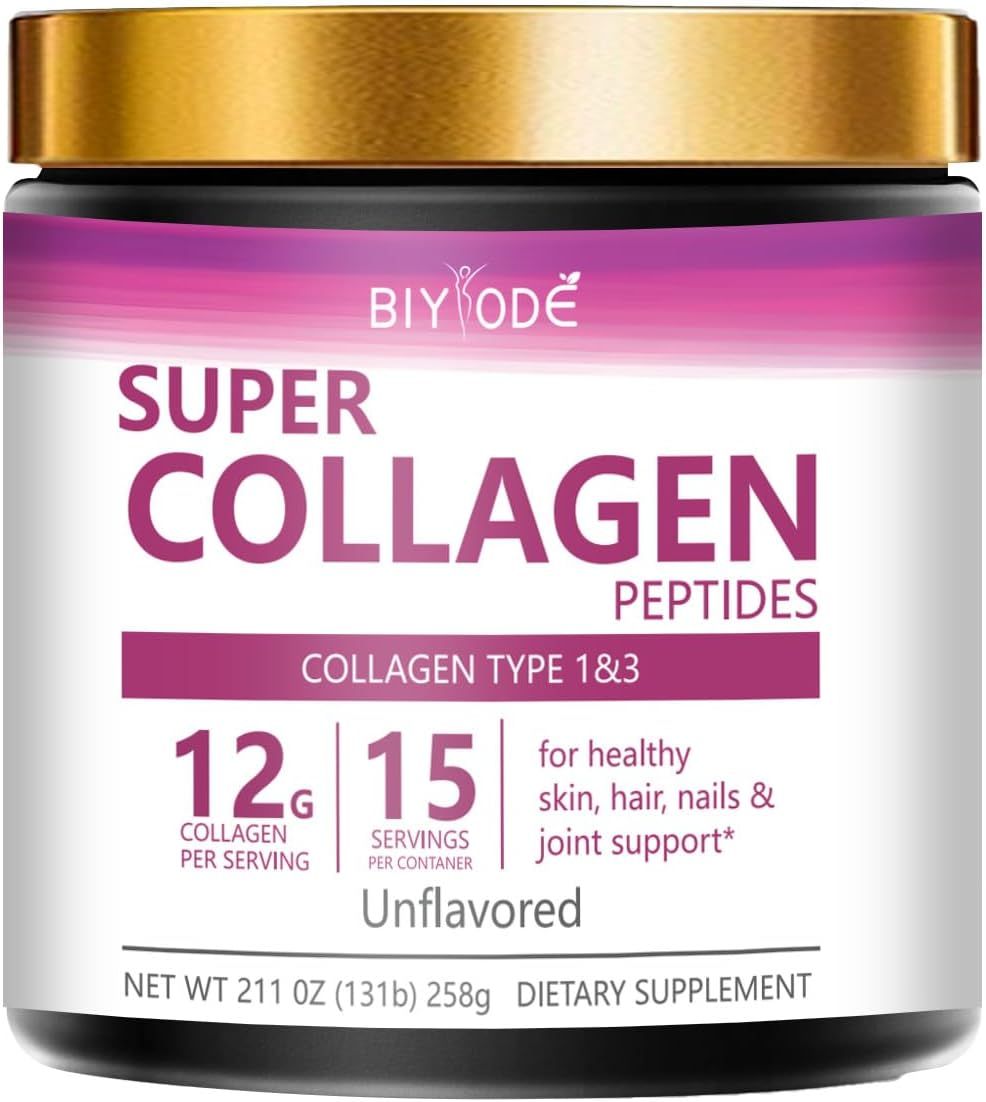 BIYODE Type 1 & Type 3, 12g Collagen per serving, Super Collagen ...