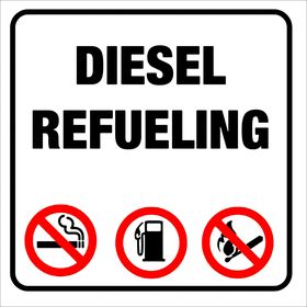 Diesel Refuelling Sign 44x44cm | Shop Today. Get it Tomorrow ...
