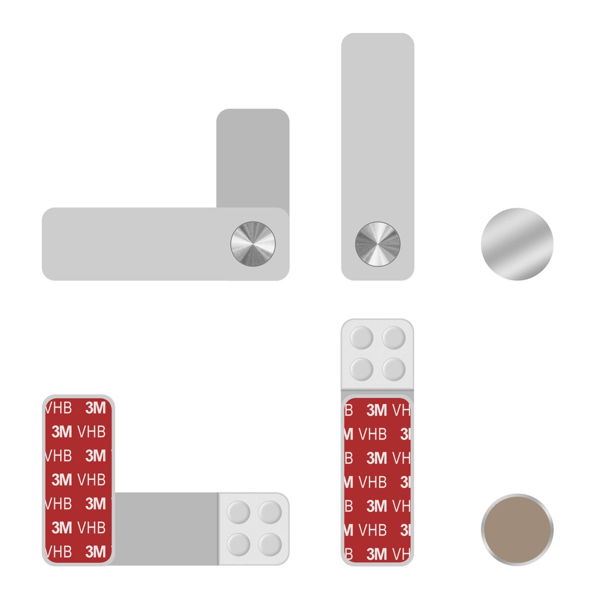 Magnetic Laptop Phone Holder Computer Monitor Side Cell Phone Mount ...