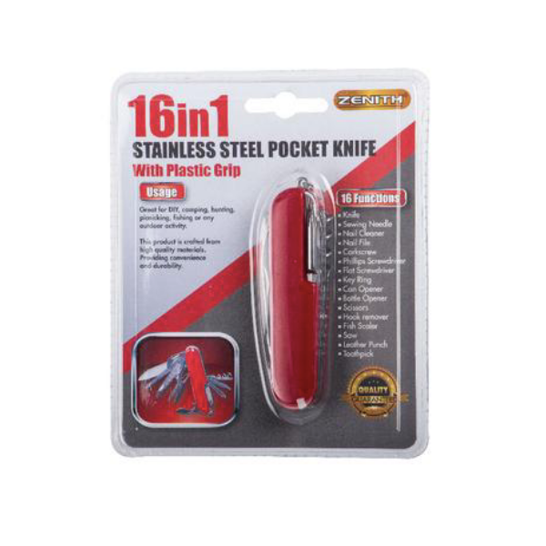 Zenith Tools- 16-In-One Function Pocket Knife | Shop Today. Get it ...