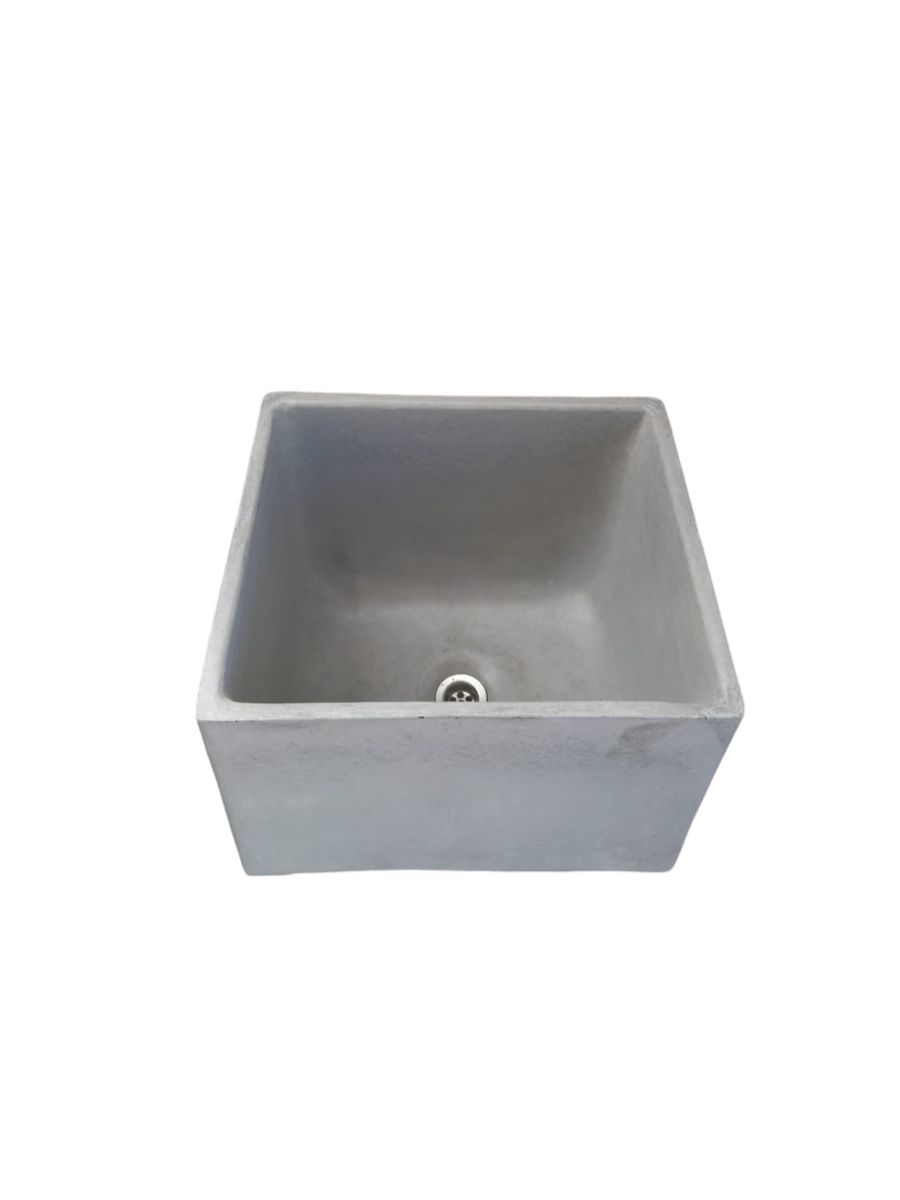Large Grey Square Concrete Basin (45 x 40x 31cm high) | Shop Today. Get ...