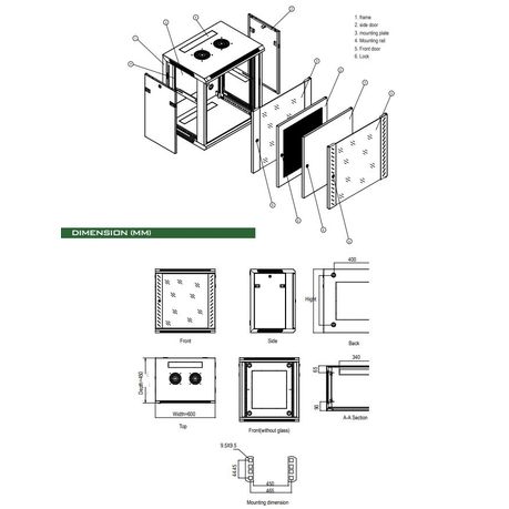 9u Data Cabinet Dimensions | Cabinets Matttroy