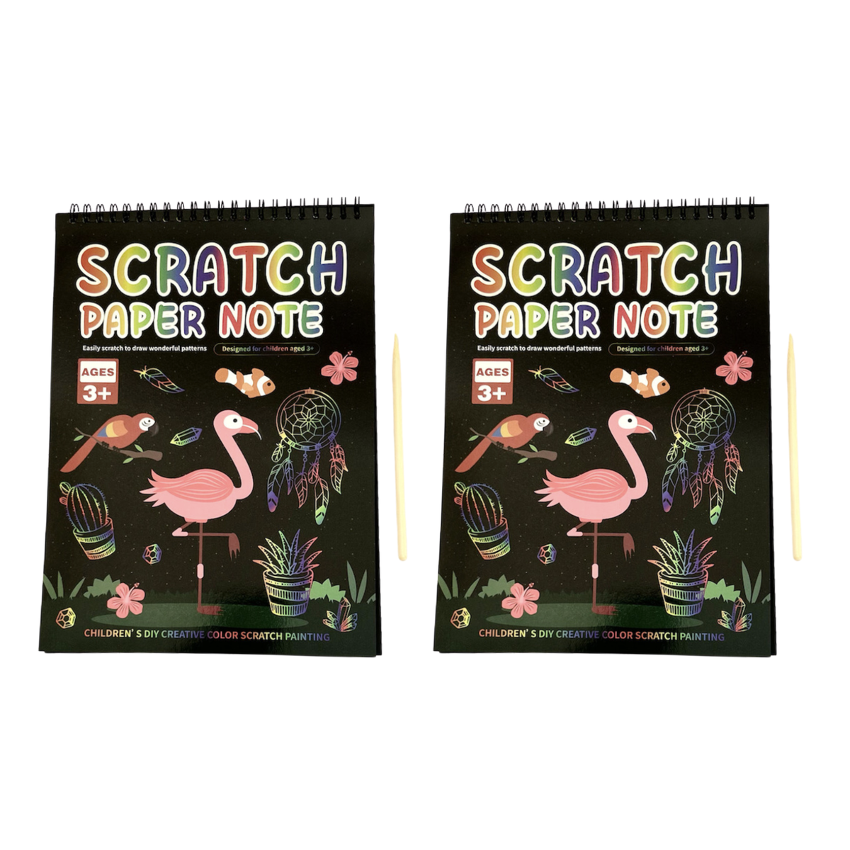 6 Pad Rainbow Scratch Paper Note Drawing Pad Set - 2 Pack | Shop Today ...