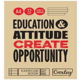 Croxley A4 Exercise Book & Margin 72-Page | Shop Today. Get it Tomorrow ...