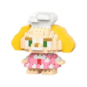 193 Piece - Mini Building Block Girl Figure Construction Set - Brown ...