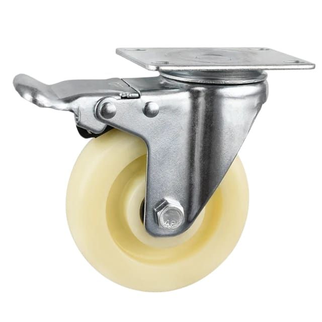 Yellow Rubber Trolley Wheel 360 Degree Swivel Caster Wheel | Shop Today ...