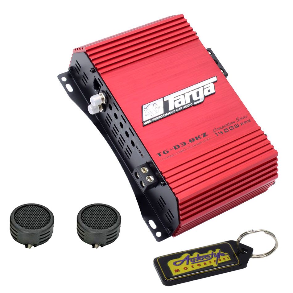 Targa TG-D3.8KZ 1400W Class-D MonoBlock Amplifier & Evo Tweeters ...
